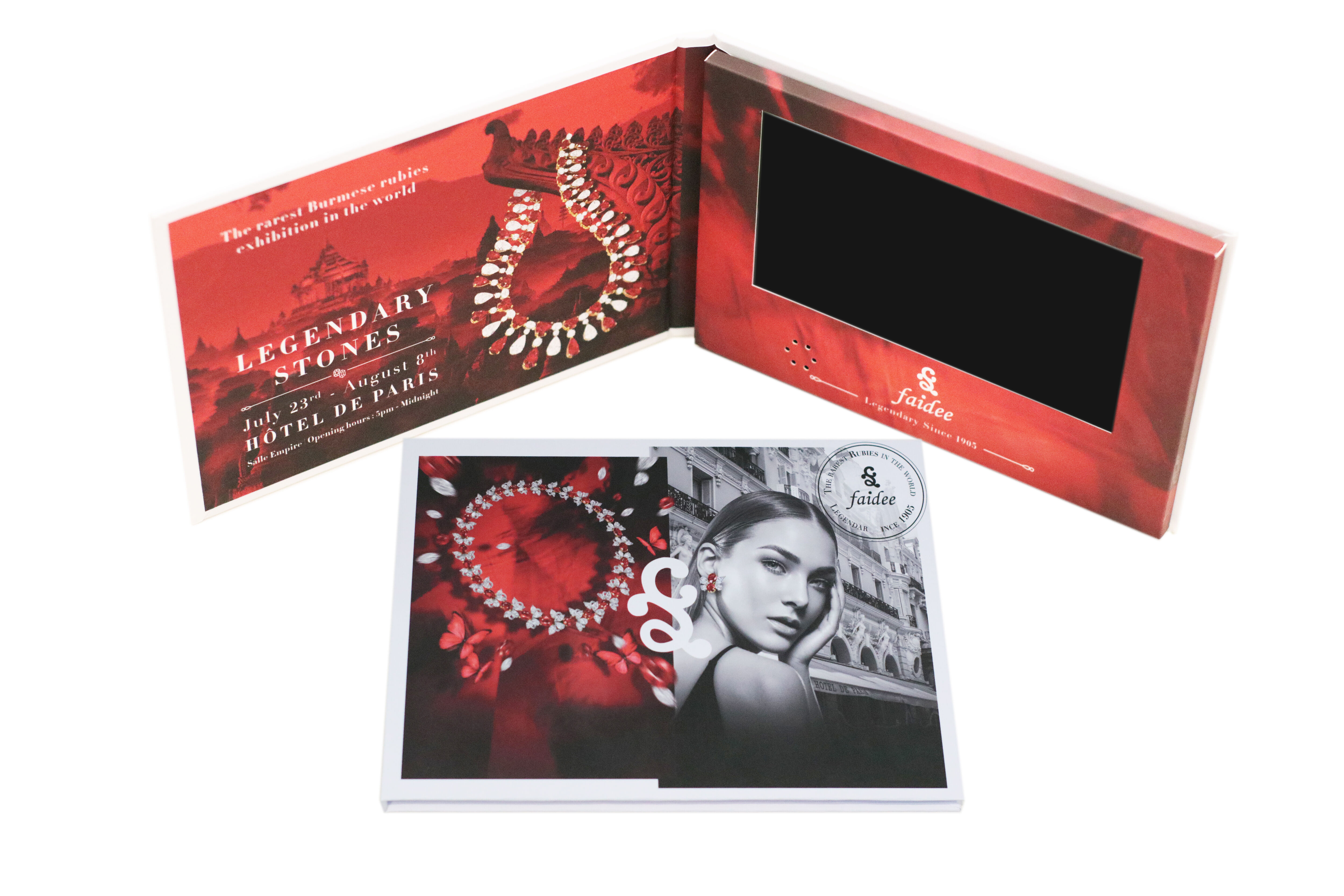 4.3 Inch Video Mailer Custom Video Book Audio And Video Guest Book ...