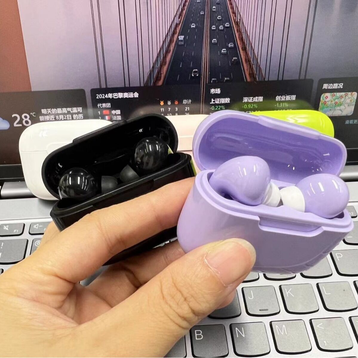 Wholesale Colorful A2 Cheap Price Semi In Ear Tws Earphone Promotional ...