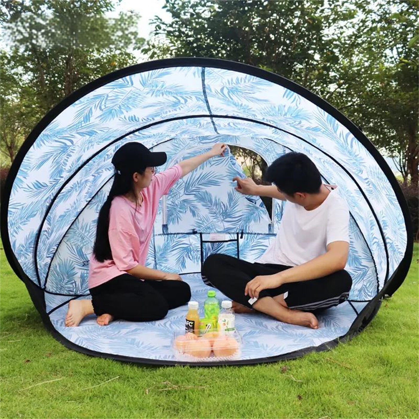 Eyounger Hotsell Instant Pop Up Beach Tent Leaf Model Beach Shelter Foldable Ultralight Sun ...