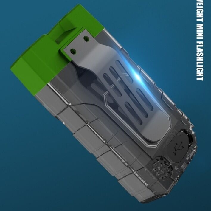 Outdoor Portable Mini Waterproof Flashlight With Red Blue Flashlight ...