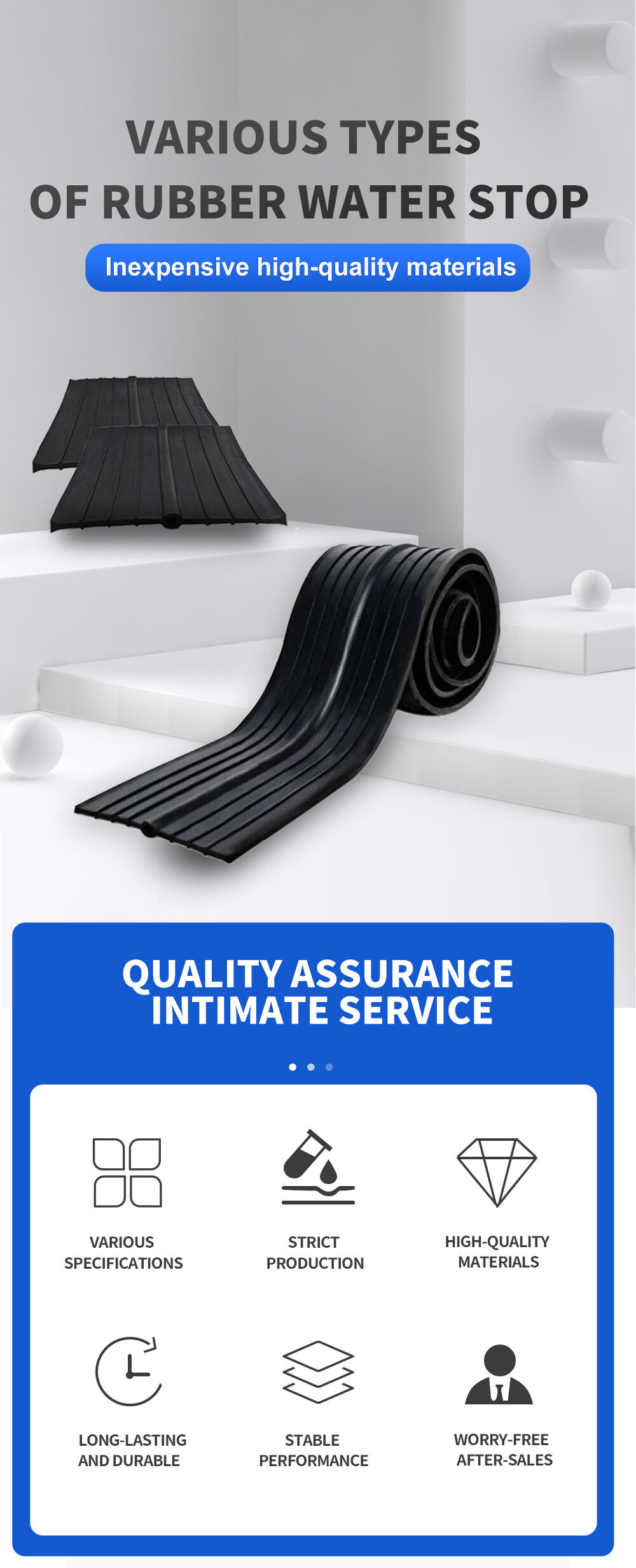 Bulk Buy China Wholesale Natural Rubber Waterstops With Steel Edge ...