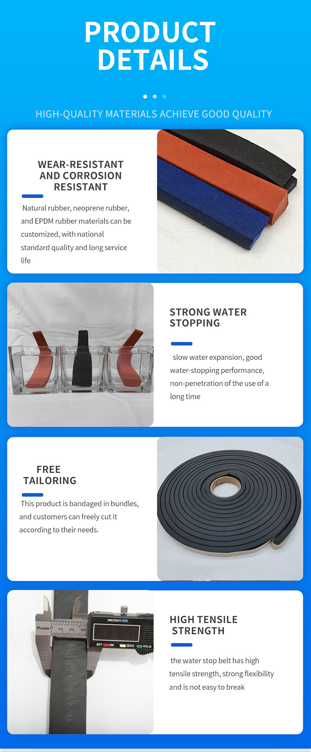Bulk Buy China Wholesale Expansion Waterstop Hydrophilic Swellable Seal ...