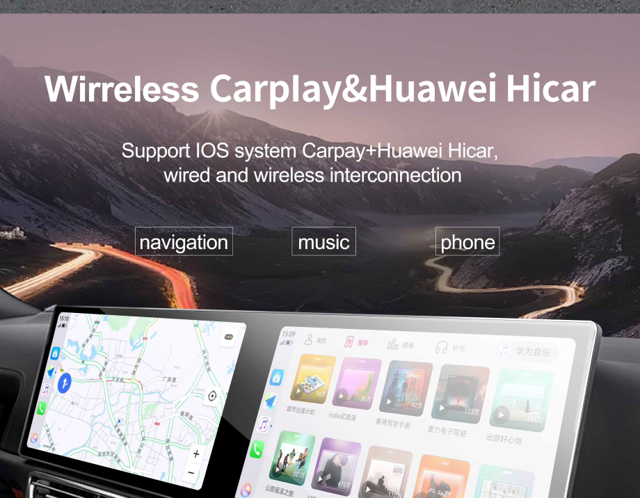 Dual Screen Android Intelligent Navigation, Co Pilot Entertainment。 Dual Screen Interaction ...