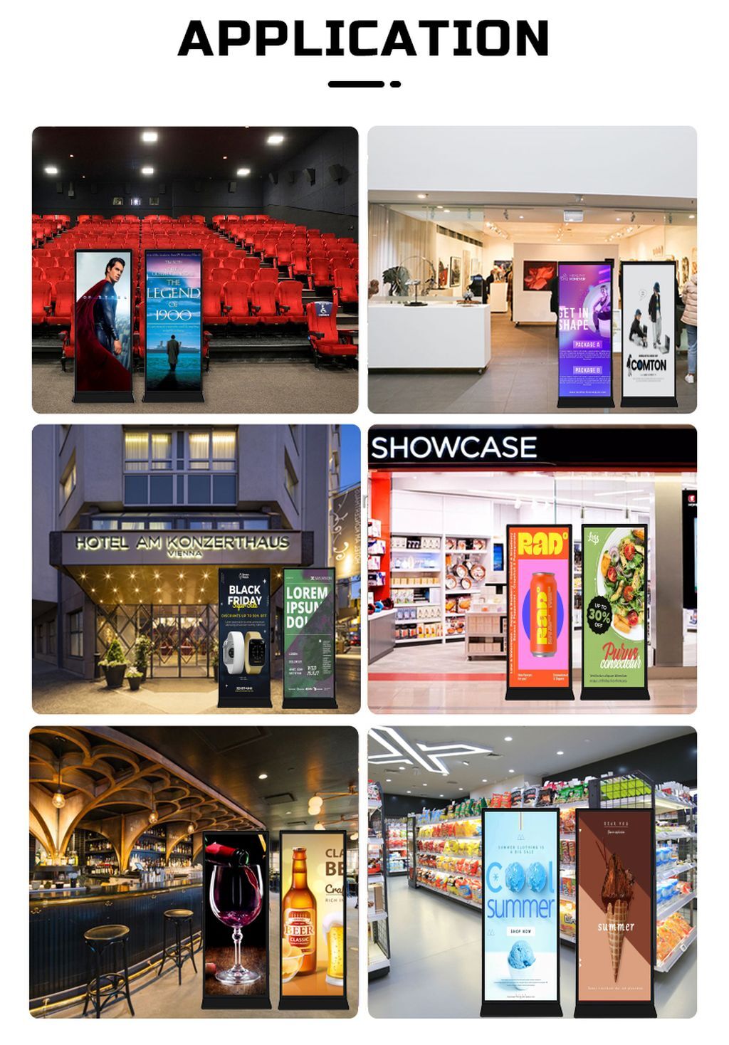 Bulk Buy China Wholesale Commercial Portable Shopping Mall Lcd Full ...