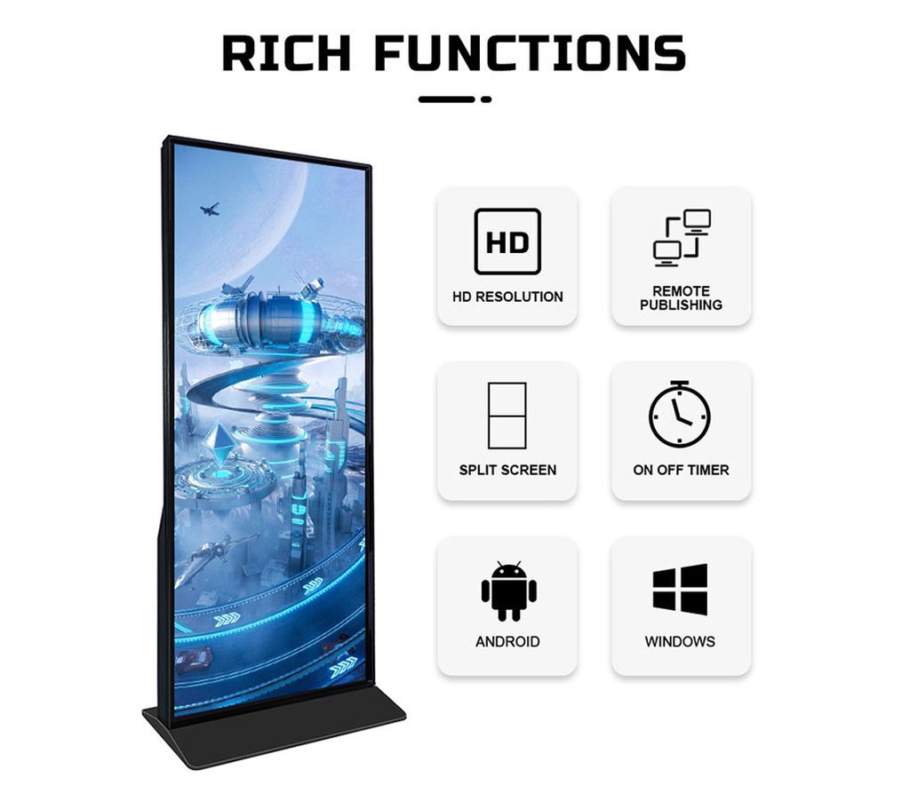 Factory Direct High Quality China Wholesale Factory Moveable Indoor 75 ...