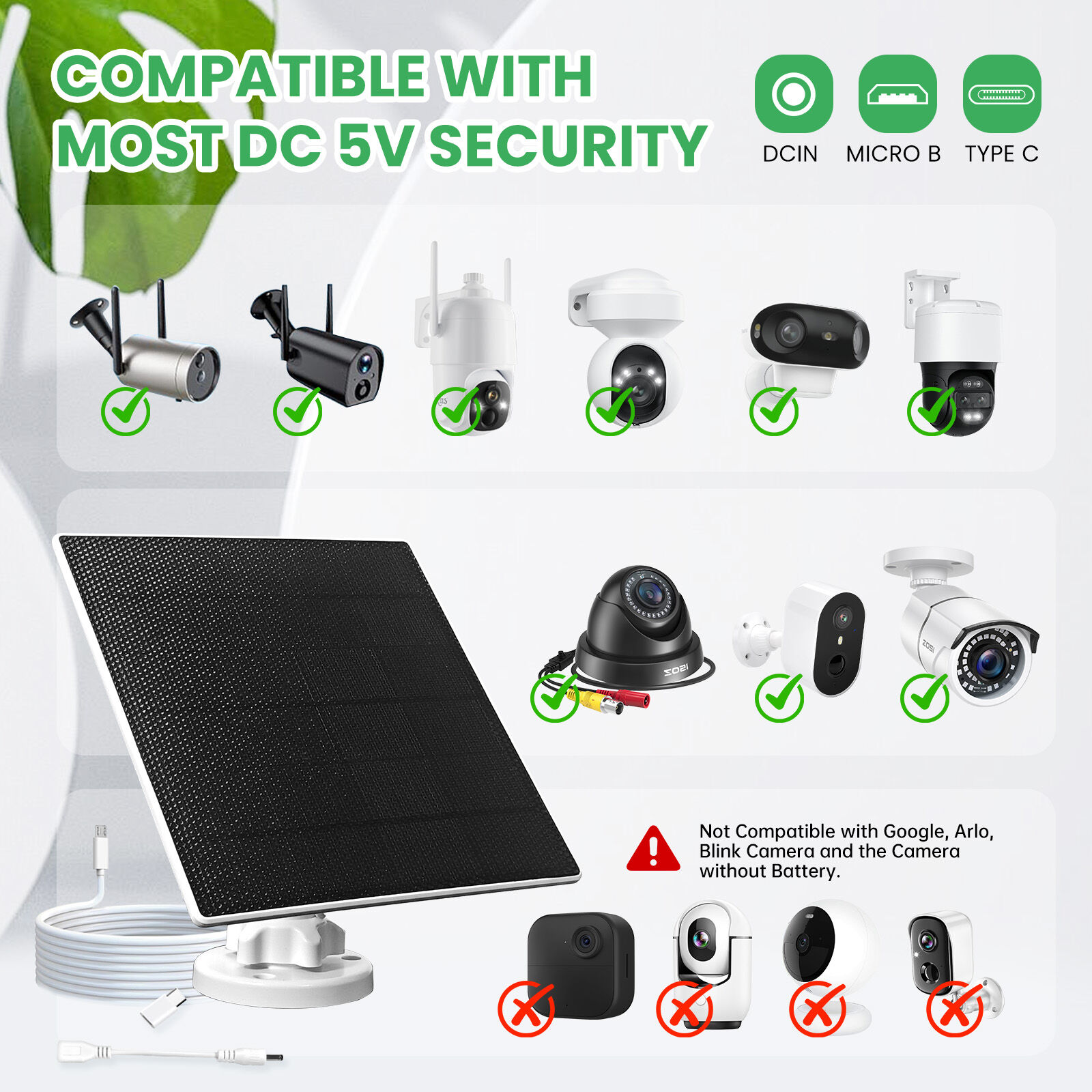 Portable Solar Charger With Etfe High Efficiency Solar Panel Usb ...