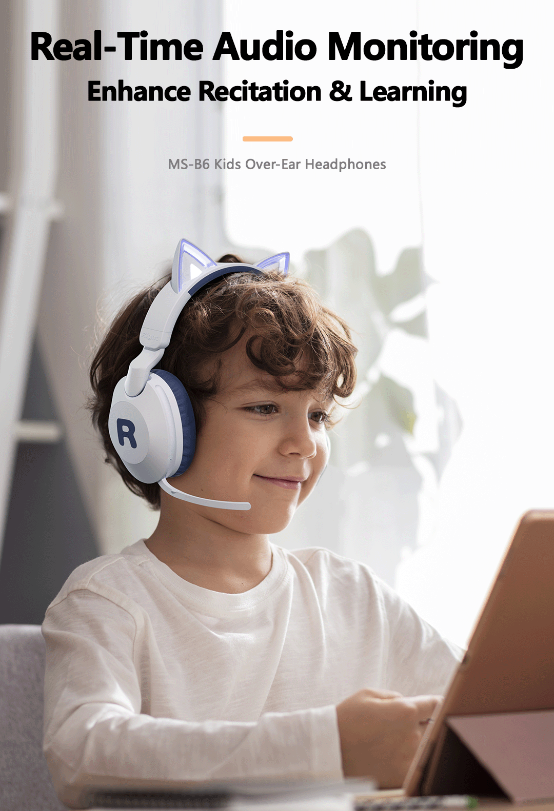 Cat Ear Wireless Stereo Cheap Bluetooth Rgb Lighting Cat Kids Folding ...