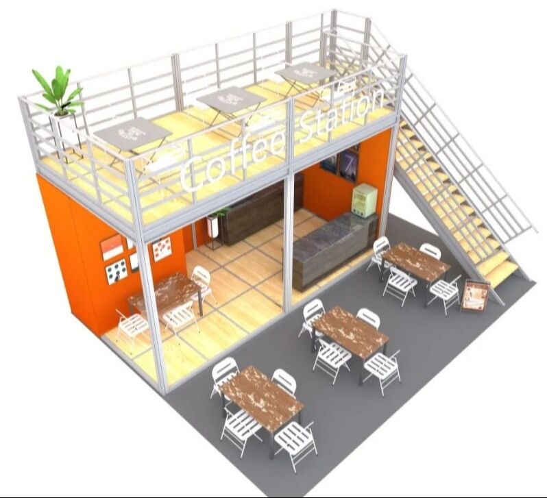 Factory Direct High Quality China Wholesale Modular Trade Show Display Double Deck System Booth ...