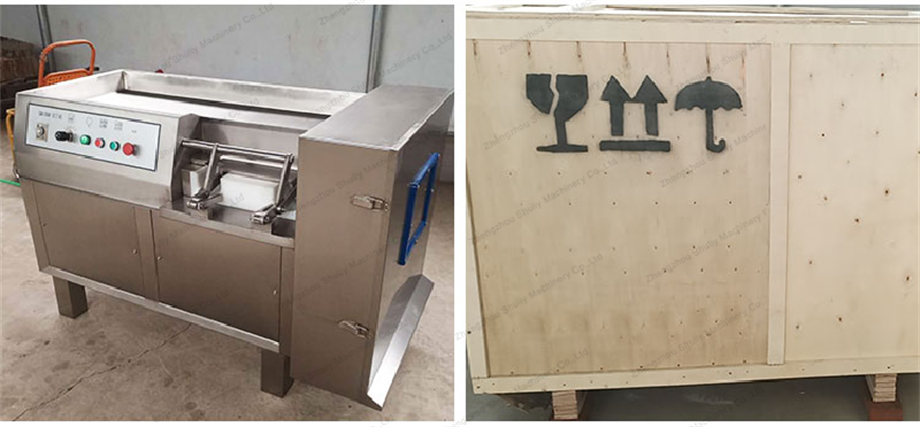 Commercial Raw Chicken Dicer Frozen Meat Cutter Dicer Machine Frozen ...