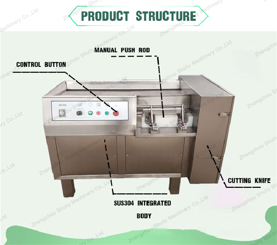 Commercial Raw Chicken Dicer Frozen Meat Cutter Dicer Machine Frozen ...