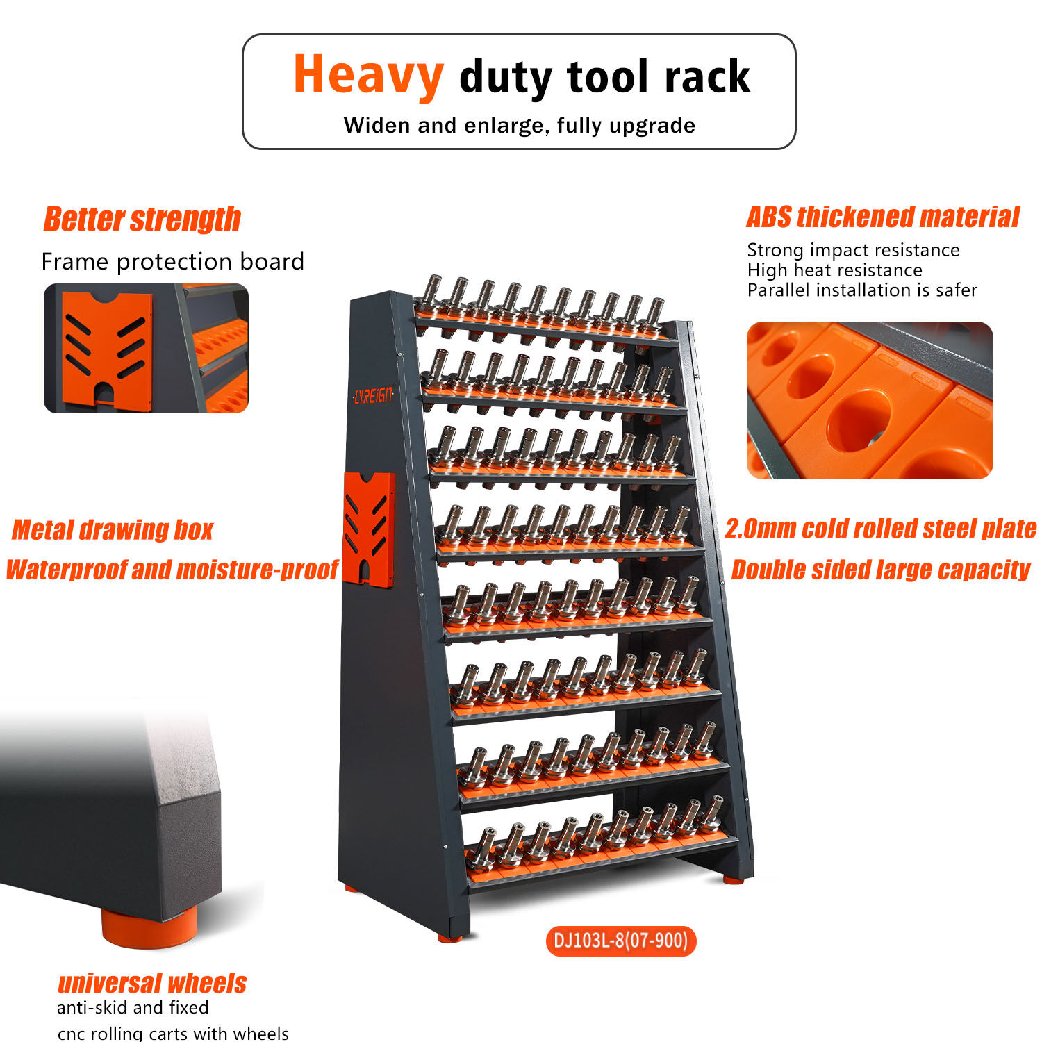 Cnc Tool Storage Rack Tool Storage Large Capacity Cat40/50 Sturdy And ...
