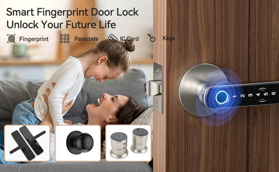 Hot Sales Full Digital Door Lock Cylindrical Vintage Round Door Ball Knob Tuya Lock Smart Locks ...