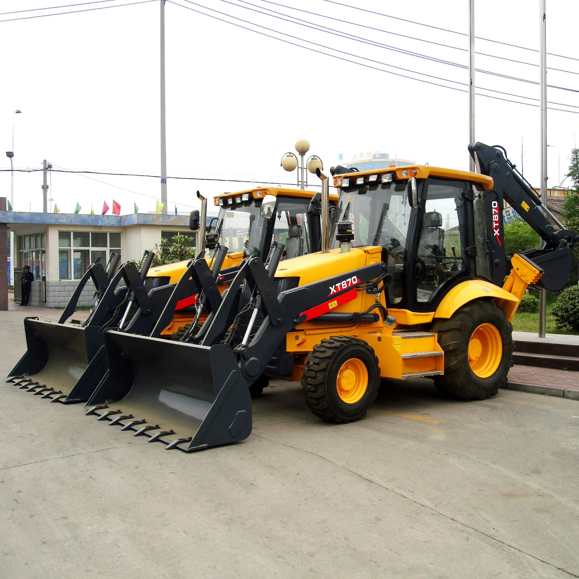 3ton Xc870k Mini Backhoe Loader Chinese Earthmoving Machinery With ...