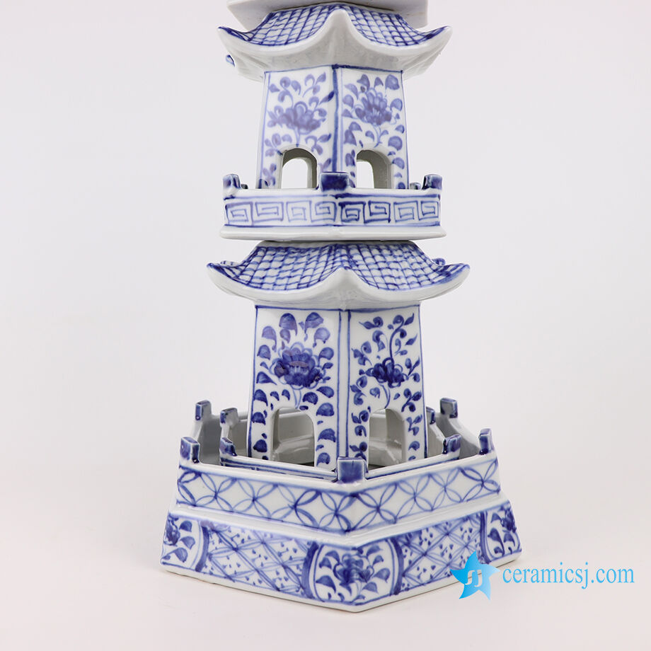 New Beautiful Handmade Porcelain Multi-layers Pagoda For Home ...