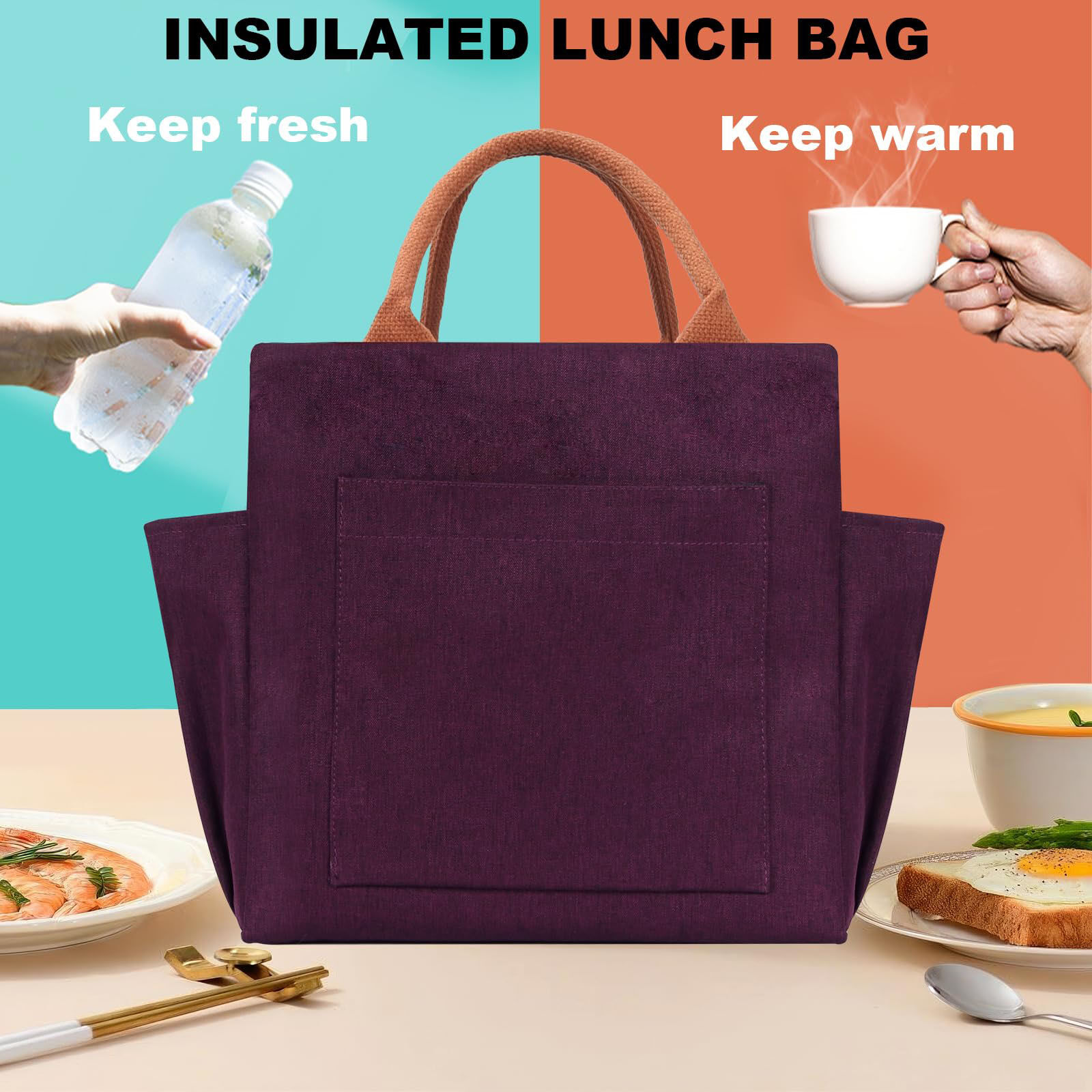 Factory Direct High Quality China Wholesale Lunch Bag Women Insulated ...