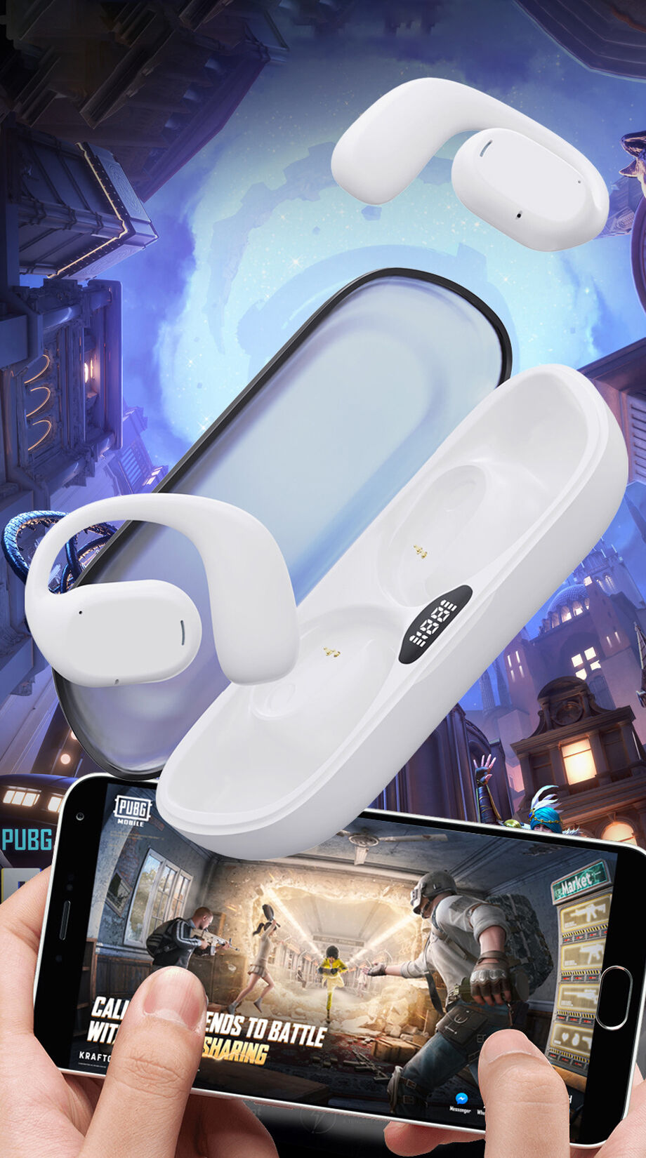 Caankei New Headset Ows Earbuds With Microphone Noise Cancelling ...