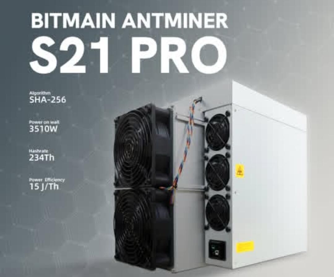 Asic Miner Crypto Miner Bitcoin Bitmain Antminer S21 Pro 234t Mining ...
