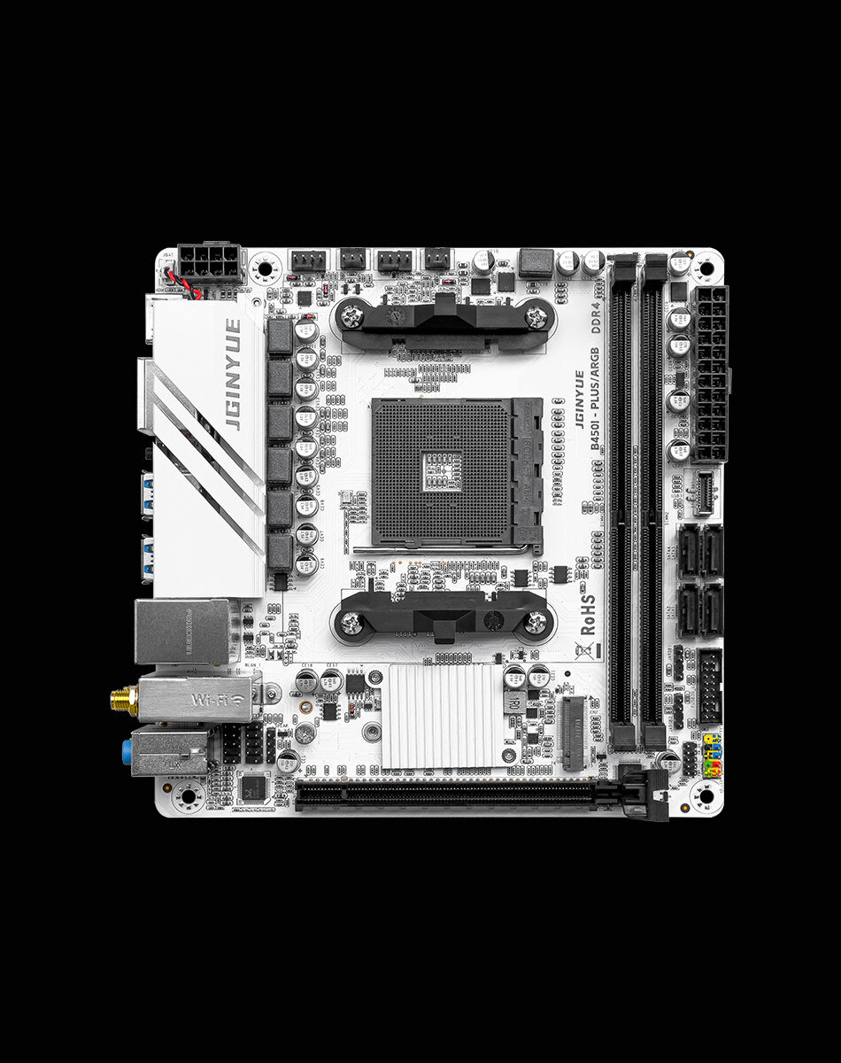 Jginyue B450 Am4 Mini Itx Motherboard Supports Amd Ryzen 2000-5000 Series Ddr4 Ram Desktop Pc ...