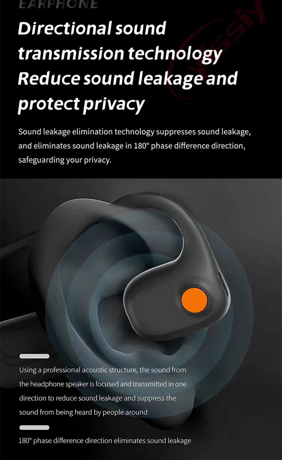 Custom Dg09 Open Ear Air Conduction Headphones Wireless Mic Headphones ...