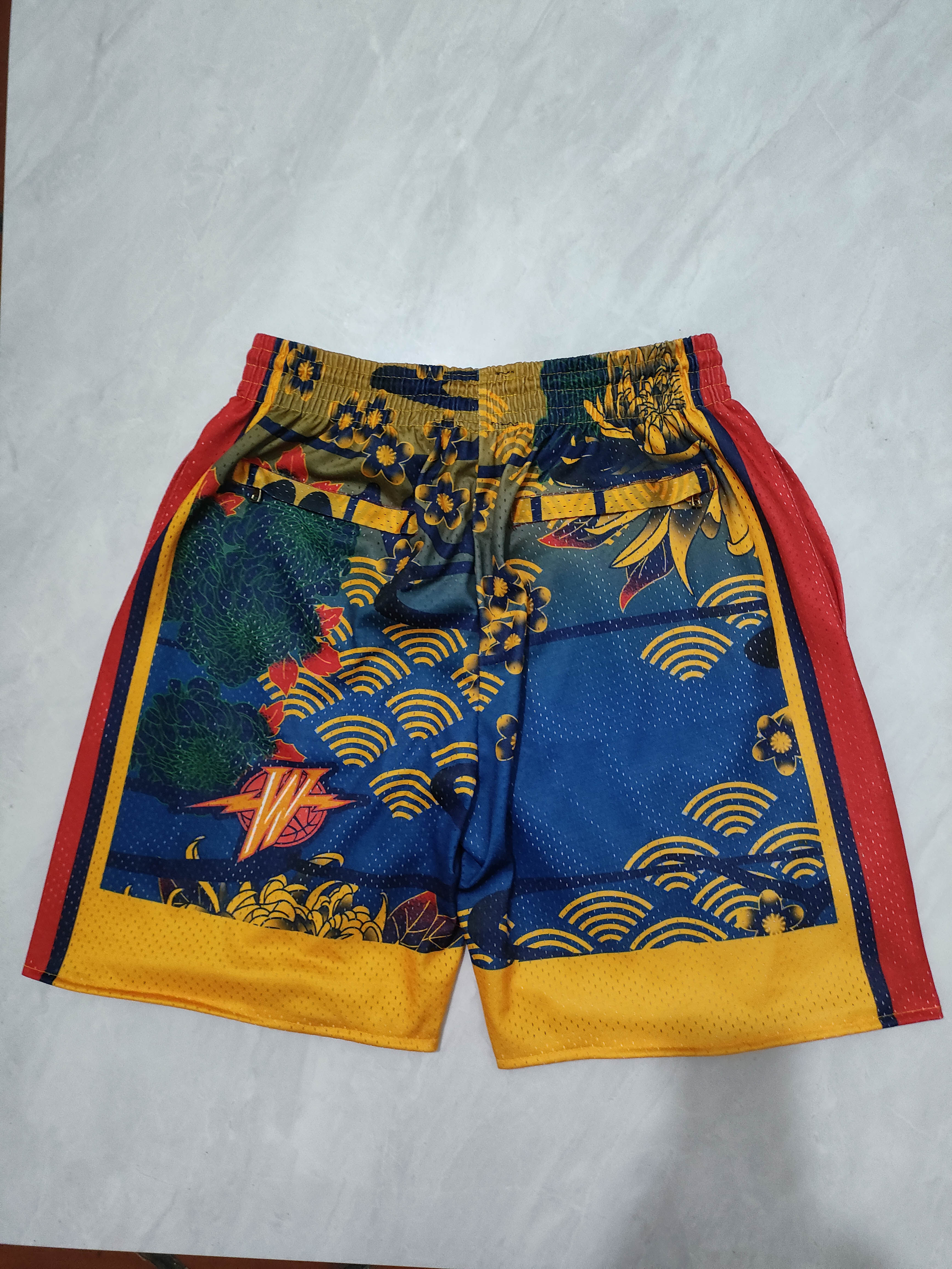 Buy China Wholesale Nbaing Warriors Blue Rabbit Pocket Shorts High ...