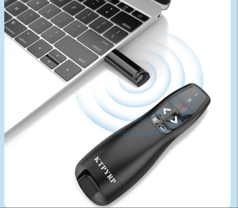 Wireless Presenter, Rf 2.4ghz Presenter Remote For Keynote/ppt/mac/pc, Computer Accessory, Hard ...