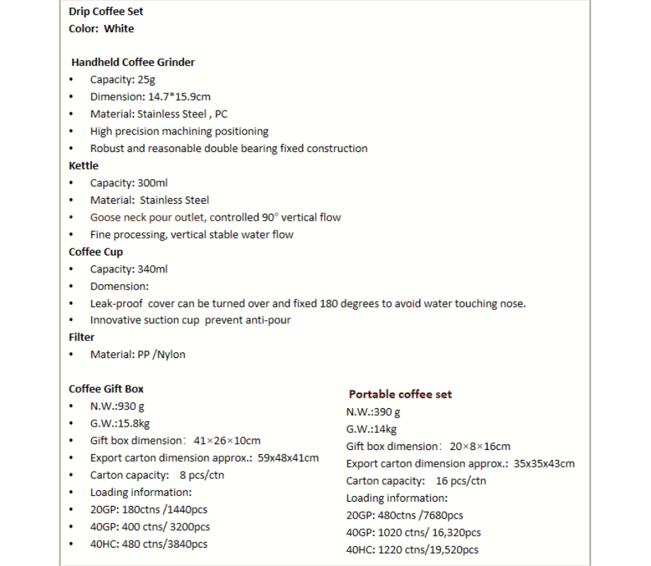 Drip Coffee Set，pour - Over Coffee Set，filter Coffee Set，drip - Brew ...