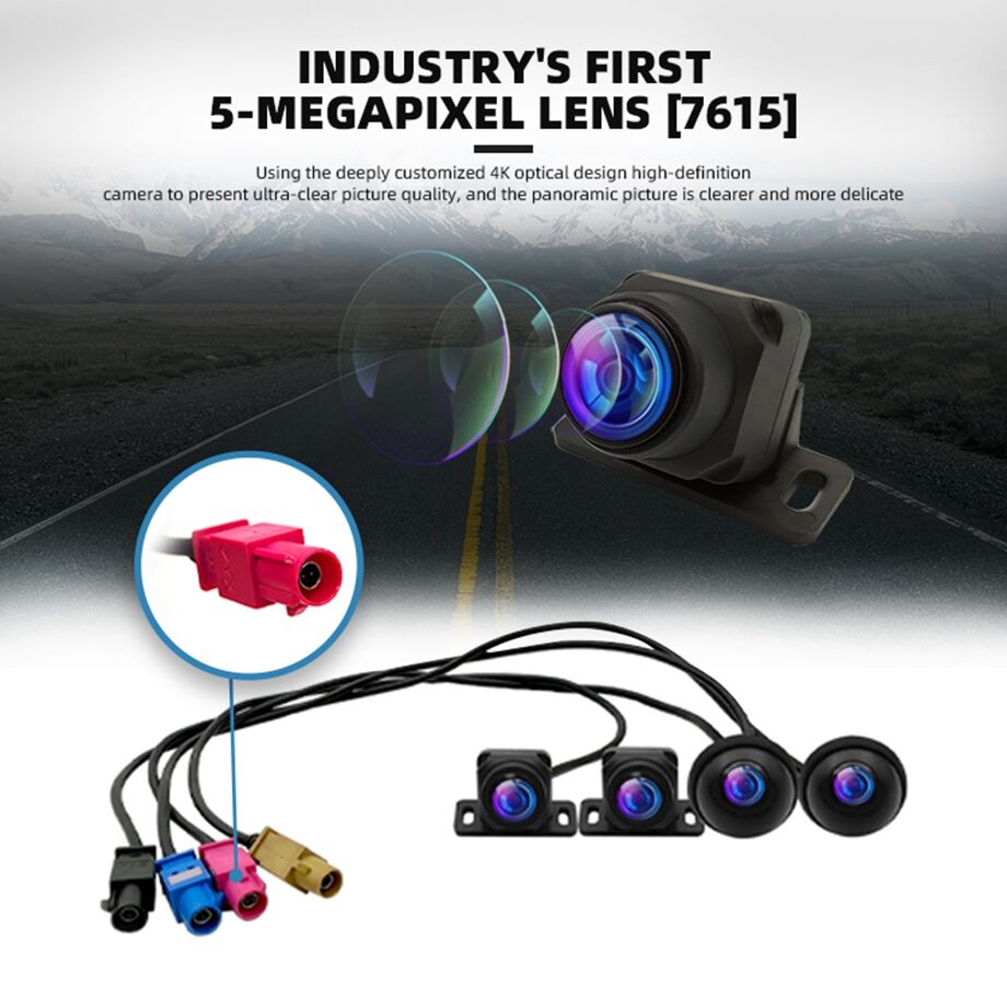 Wemaer Lvds Cable 4 Ways Car Cameras System Kit Hd 3d Reverse Backup ...