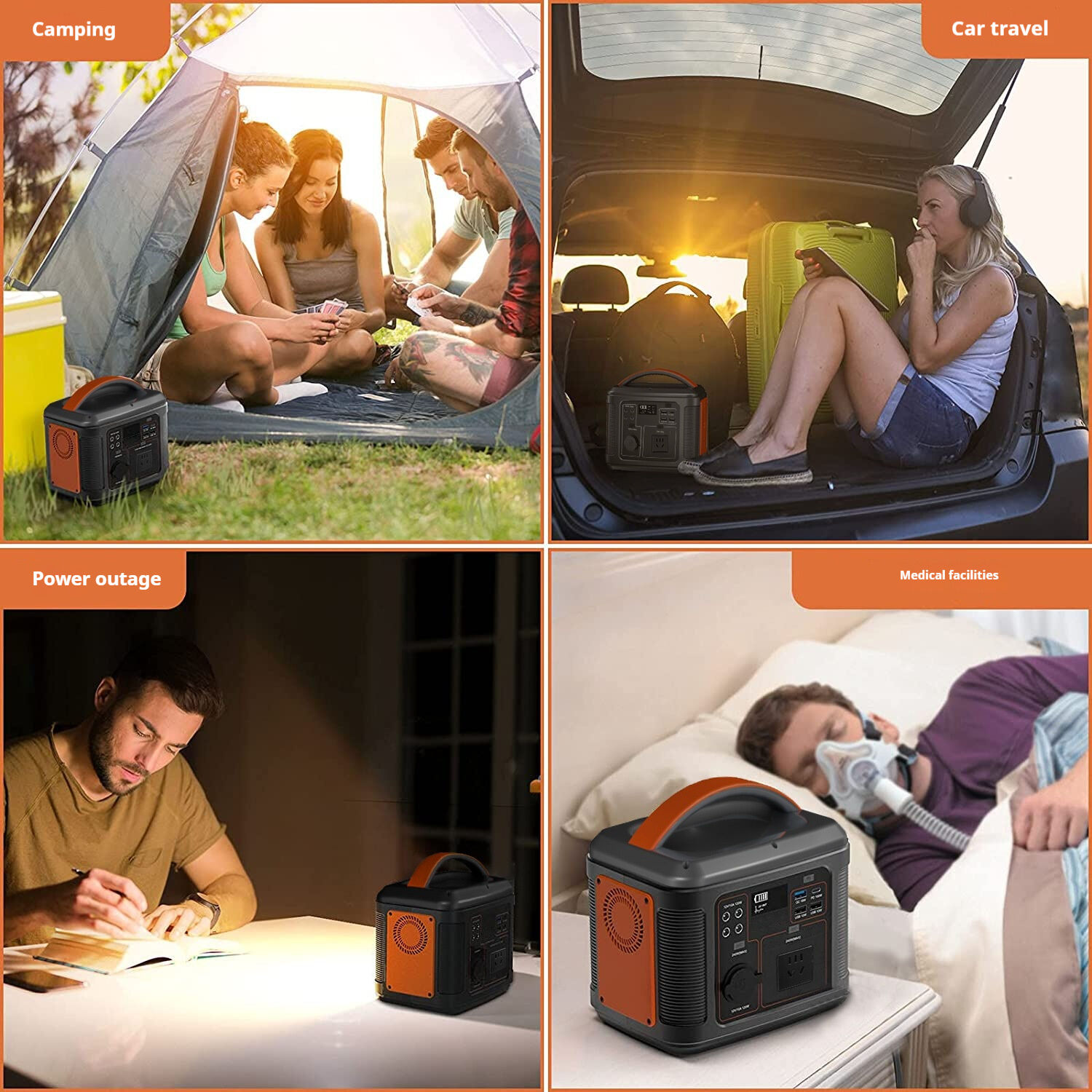 300w Portable Solar Power Station -compact Home & Outdoor Emergency ...