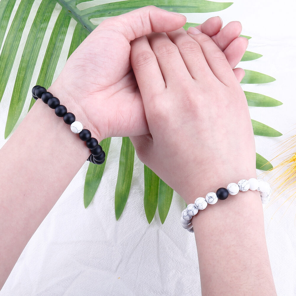 Bulk Buy China Wholesale Low Moq Wholesale Natural Stone Bracelet Black ...