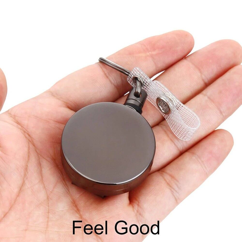 Retractable Metal Wire Keychain Pull Badge Reel Id Lanyard Name Tag ...