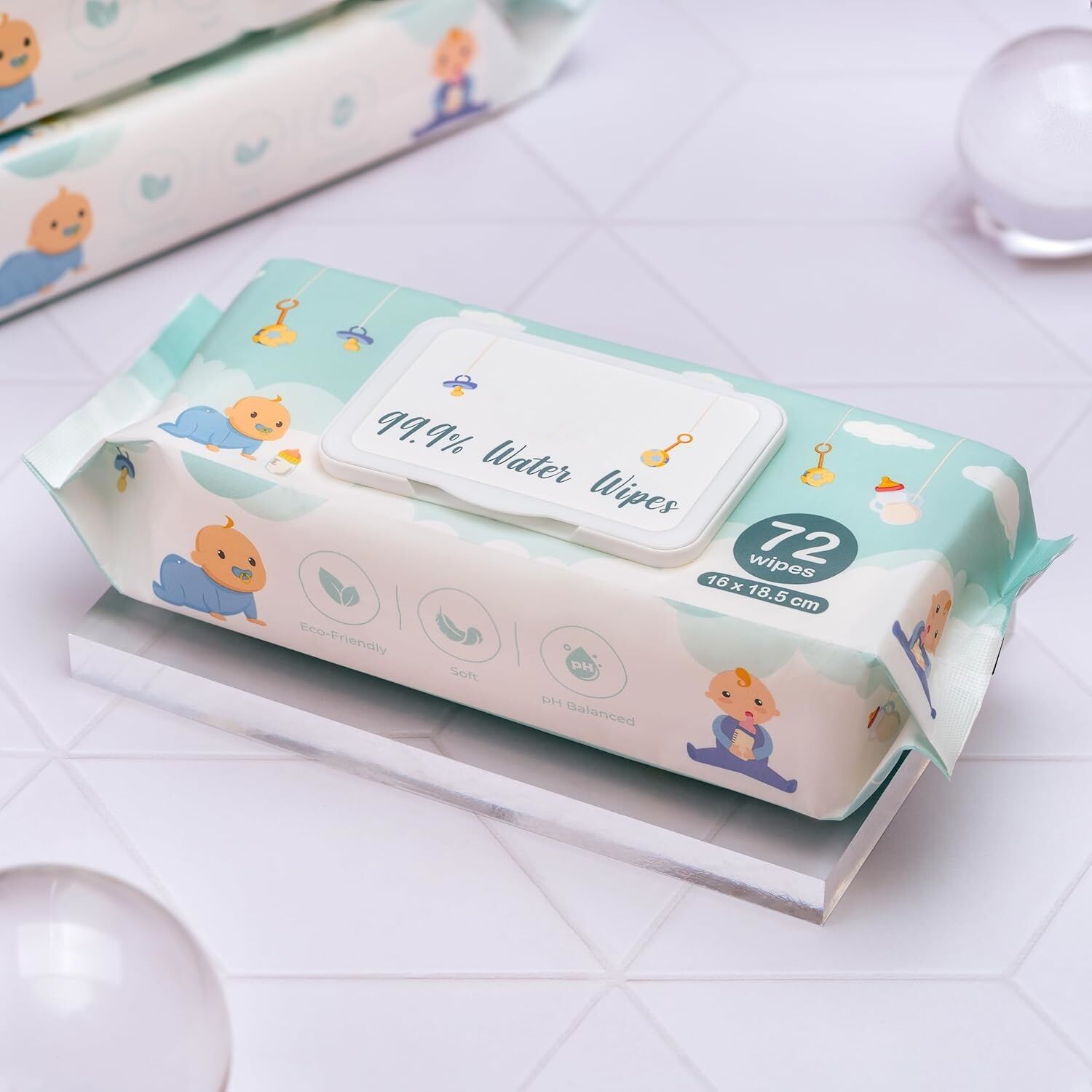 Ultra Thick Sensitive Skin Baby Wipes Extra Soft Organic Water Wipes ...