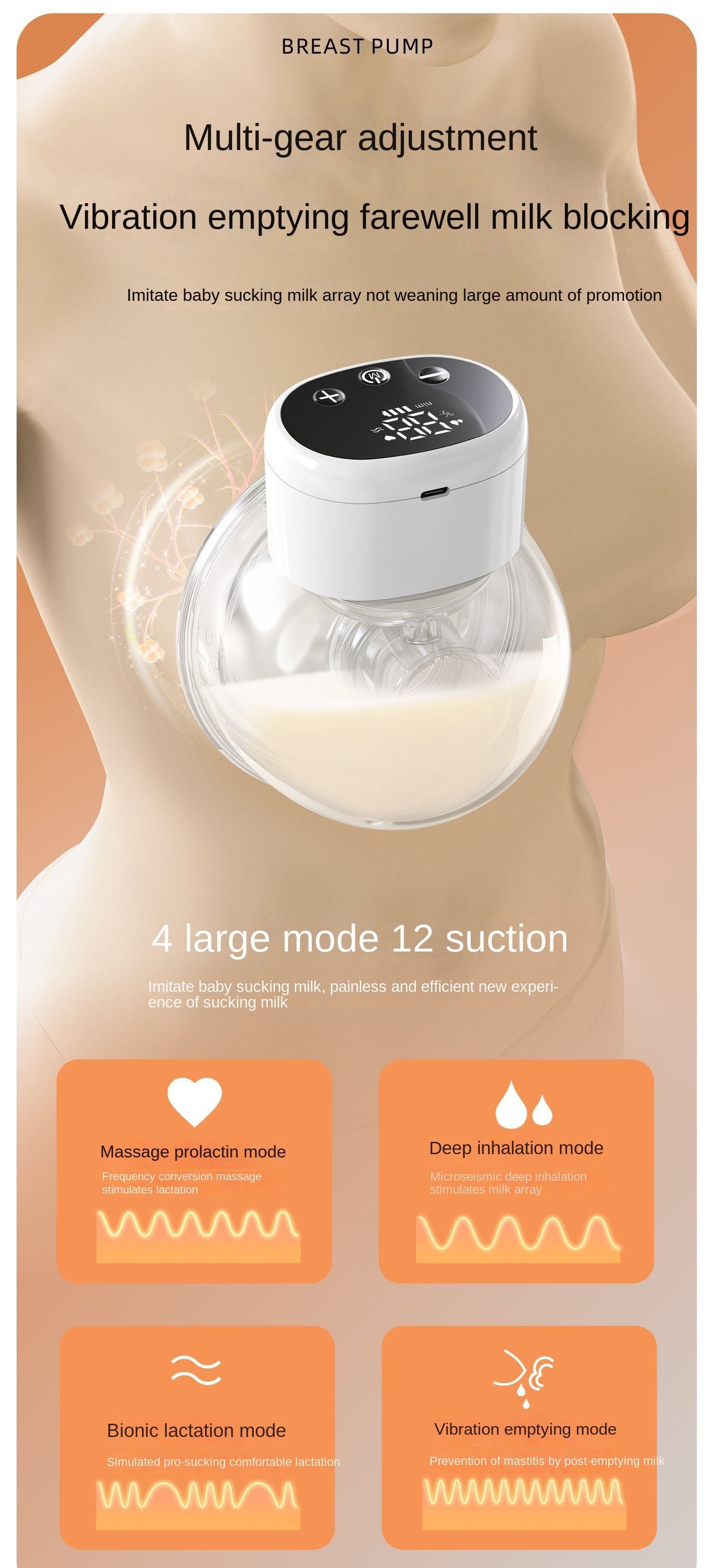 The New Wearable Electric Automatic Breast Pump Is An Integrated ...
