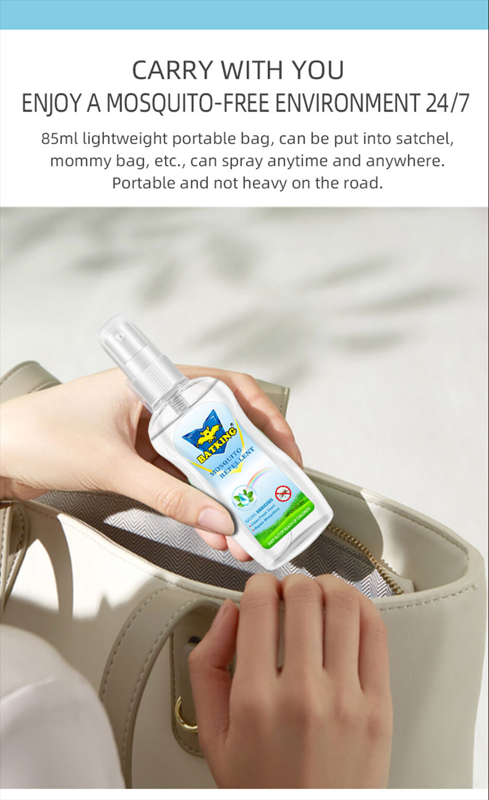 Wholesale Natural Mosquito Repellent Spray Body Spray 5% Deet Effective ...