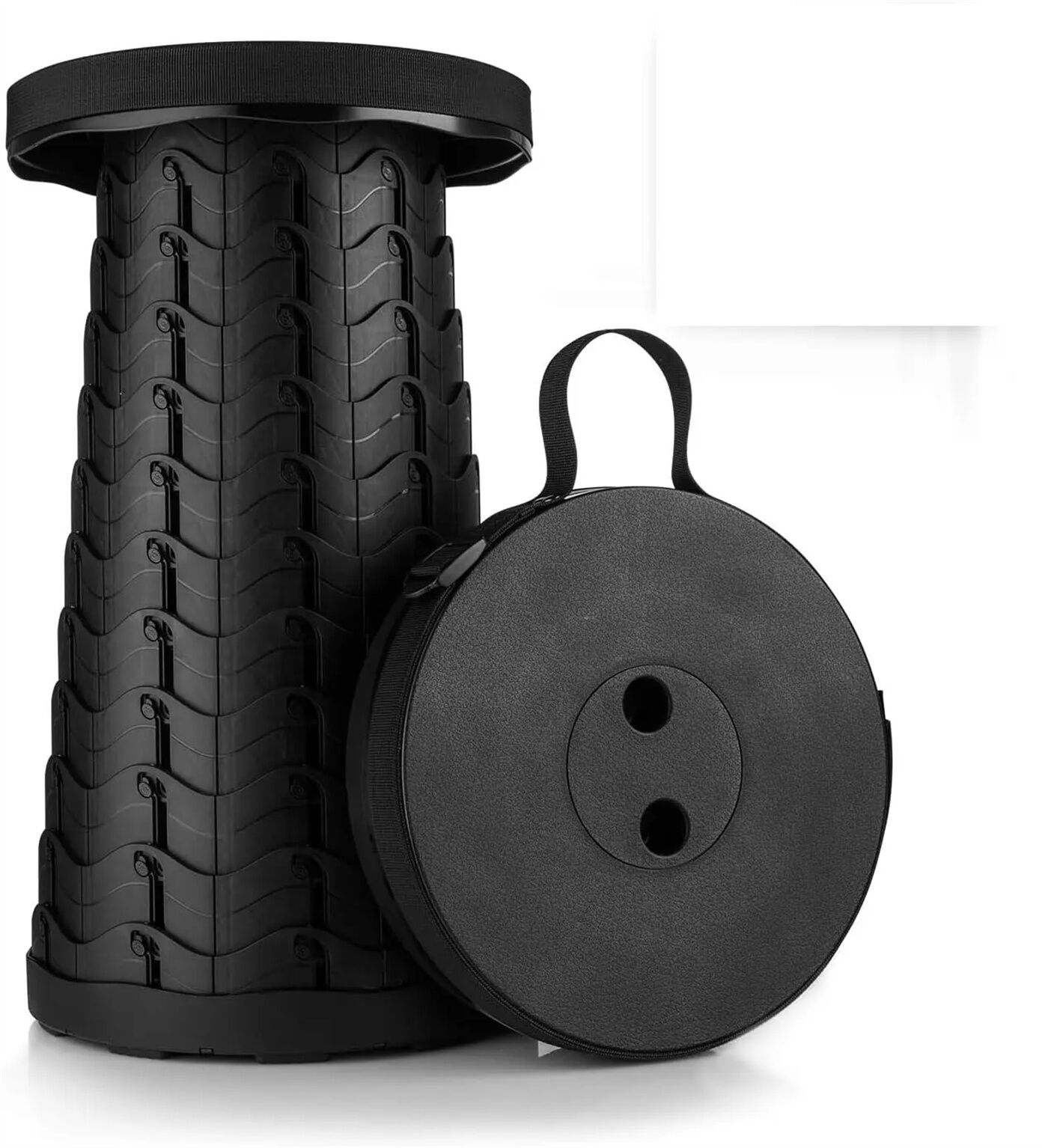 Upgraded Collapsible Stool, 400lbs Max Weight, Lightweight But Sturdy ...