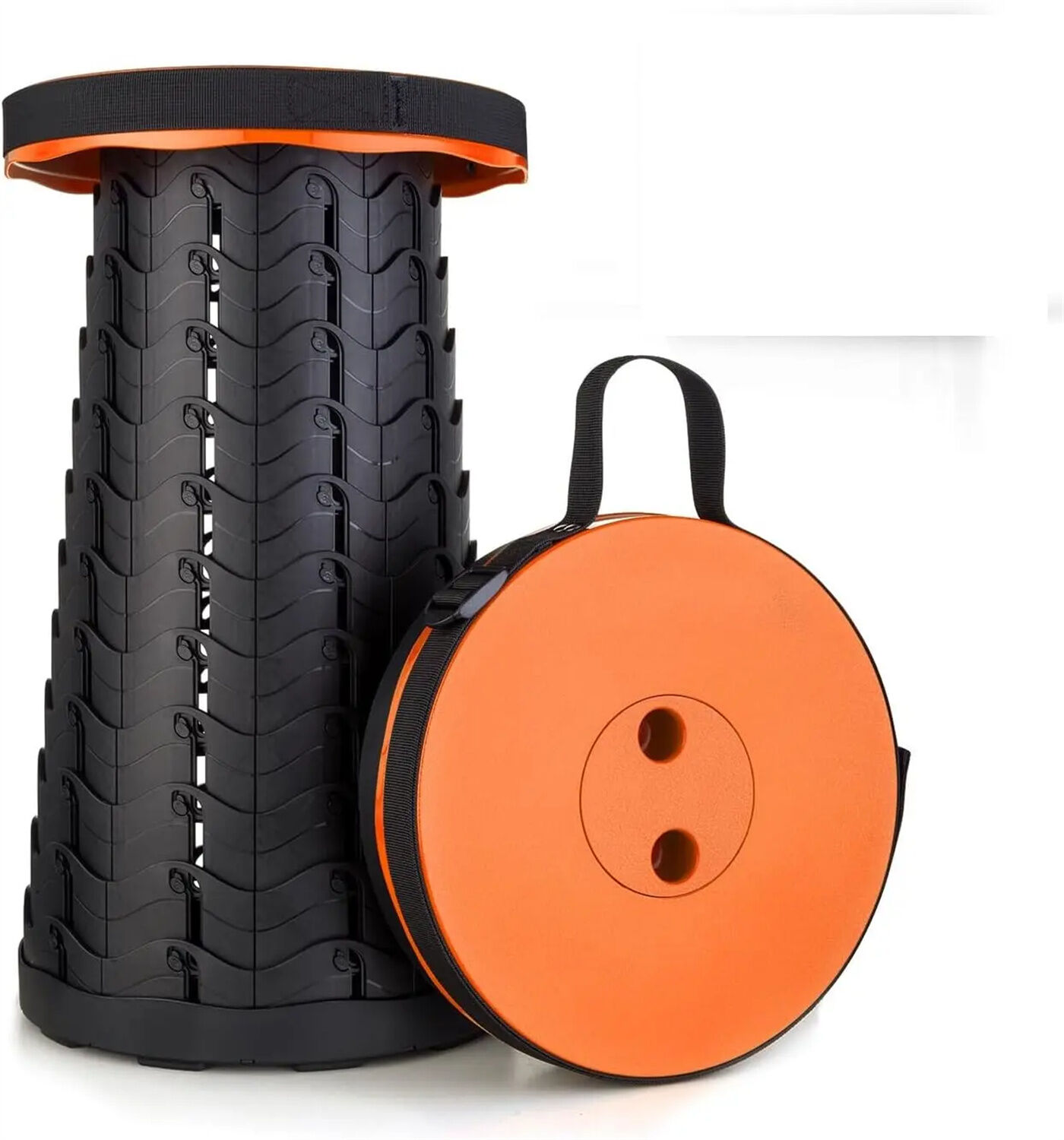 Upgraded Collapsible Stool, 400lbs Max Weight, Lightweight But Sturdy ...