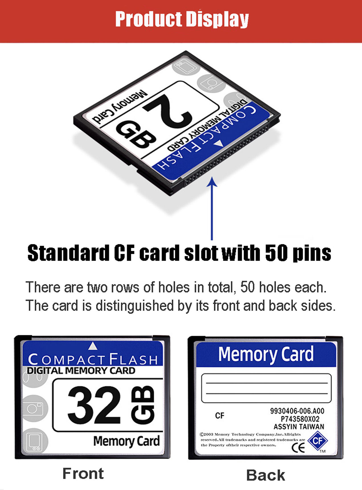 Professional Factory Cf Card Compact Flash Memory Card 64gb 32gb 16gb ...