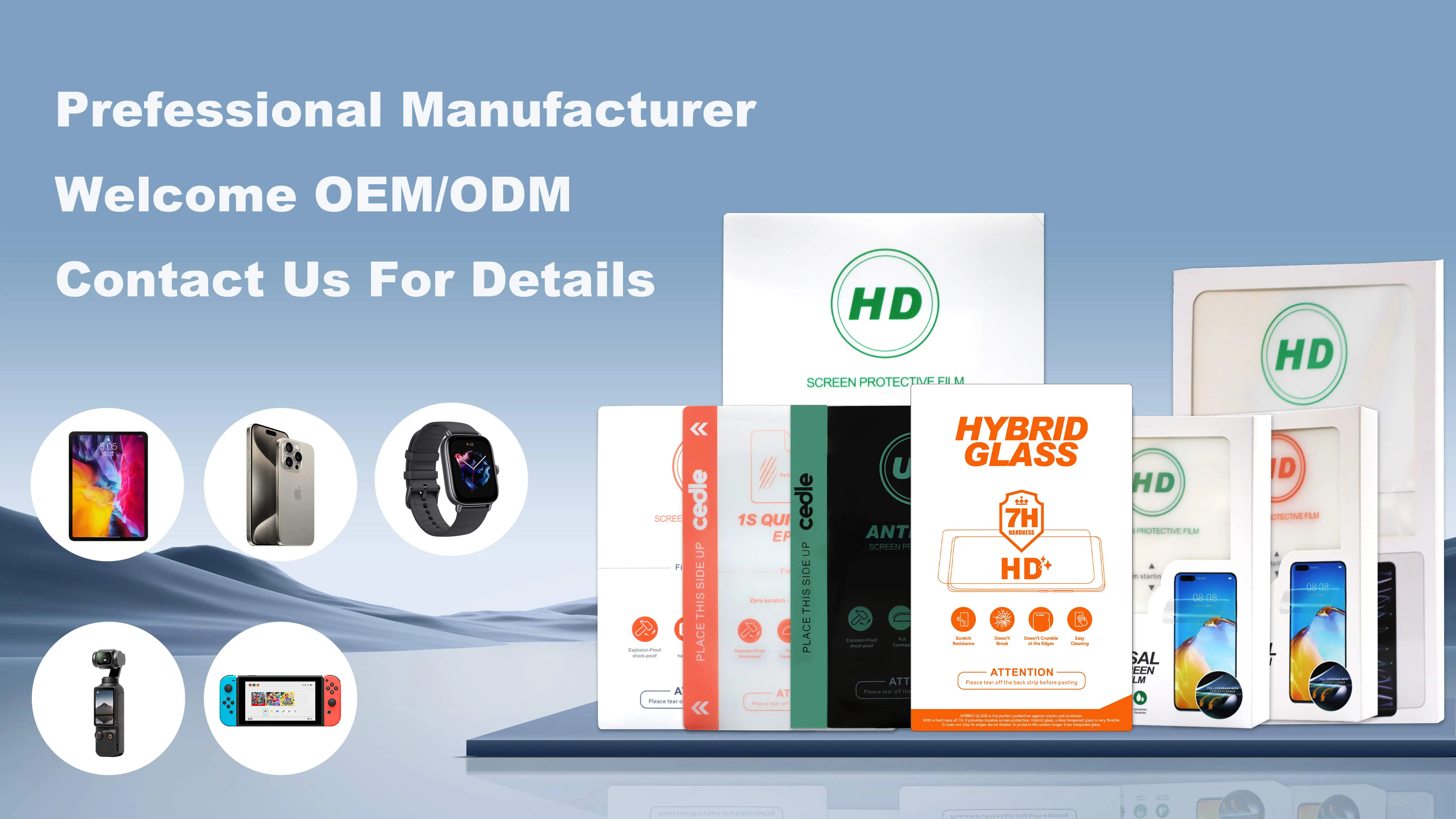 Cedle New Soft Film Hydrogel Uv Mobile Film Factory Price Screen Full Coverage Screen Protector ...