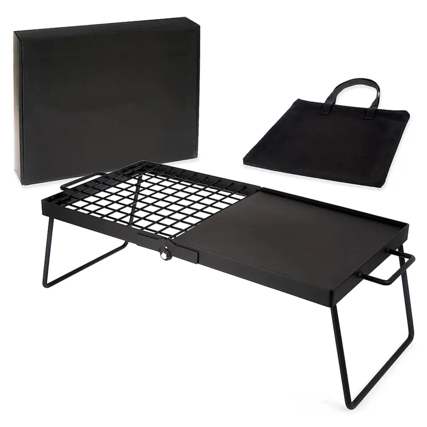 24" Heavy Duty Folding Campfire Grill, Compact Folding Design, Grill ...