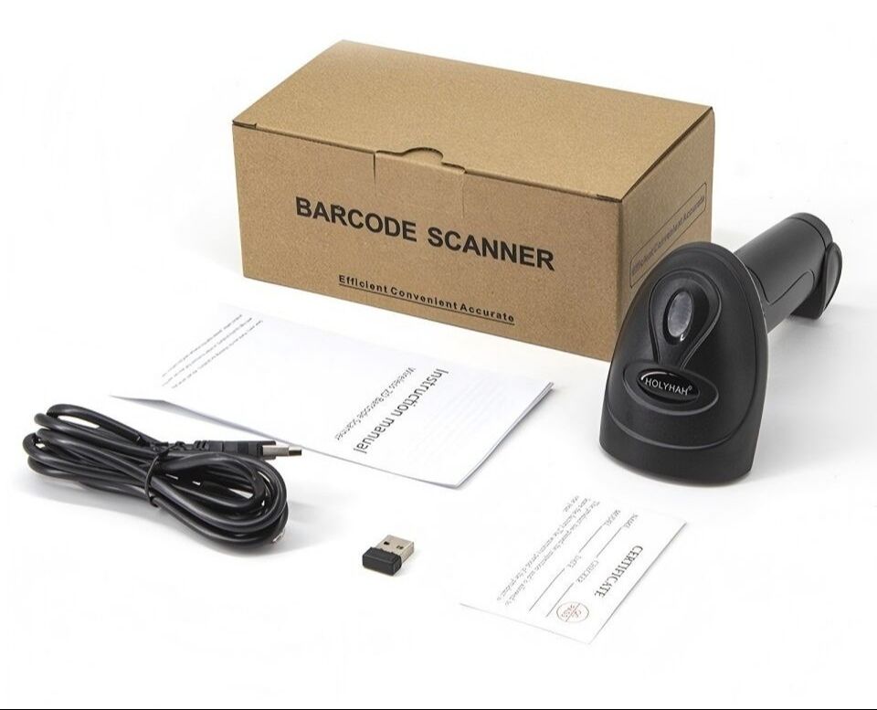 Woo Wireless Scanning Gun Supermarket Stores Cashier One-dimensional ...