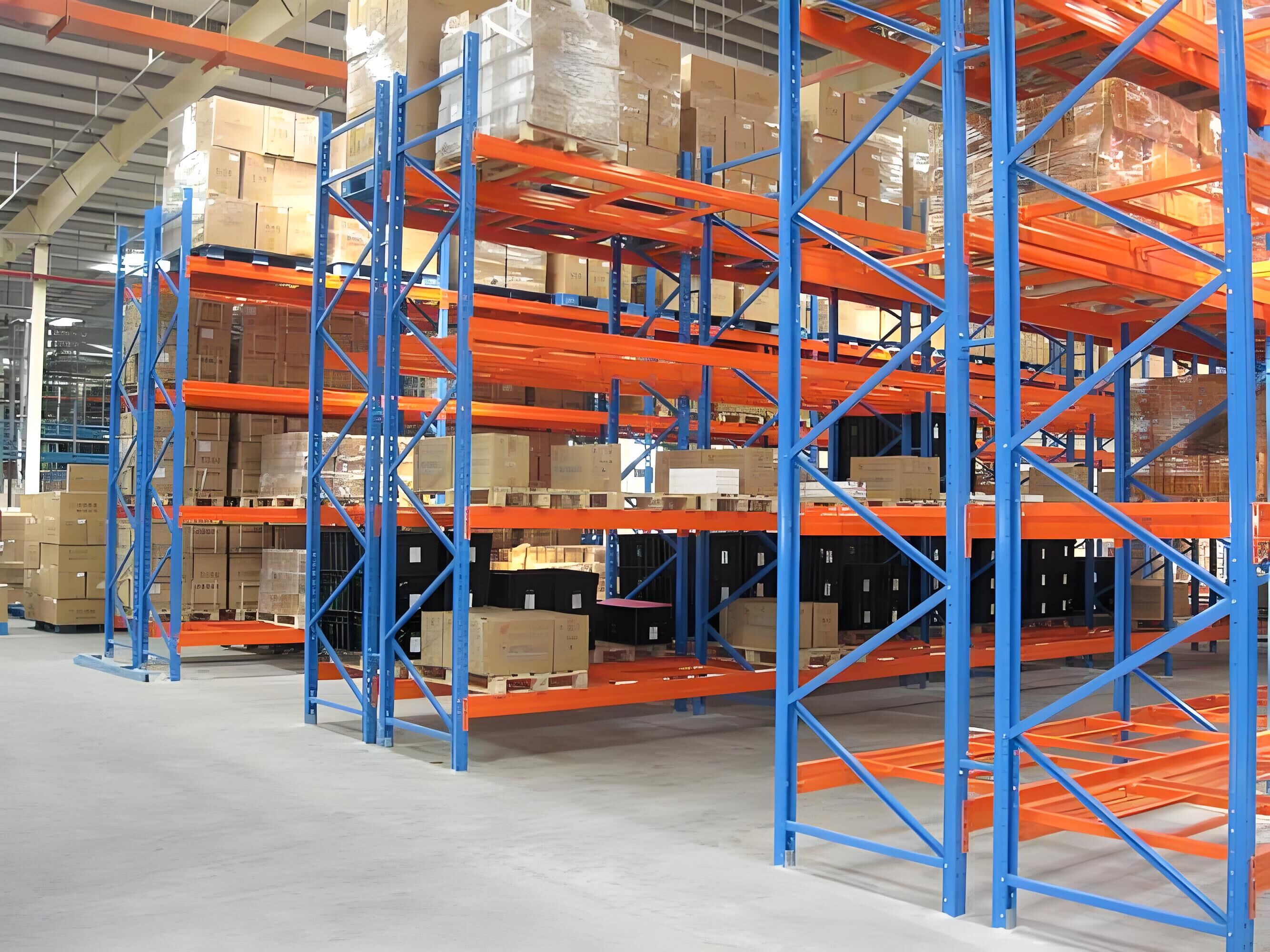 1 Ton Warehouse Storage Adjustable Pallet Racking Shelf Unit Forklift ...