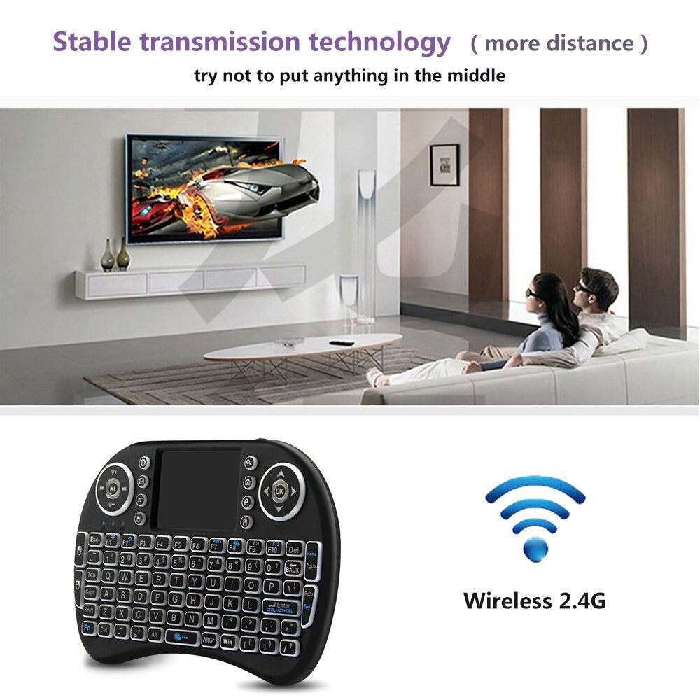 Woo Mini Gaming Keyboard 2.4g Rf Wireless With Aaa*2 Battery Air Mouse Touchpad Keyboard For ...