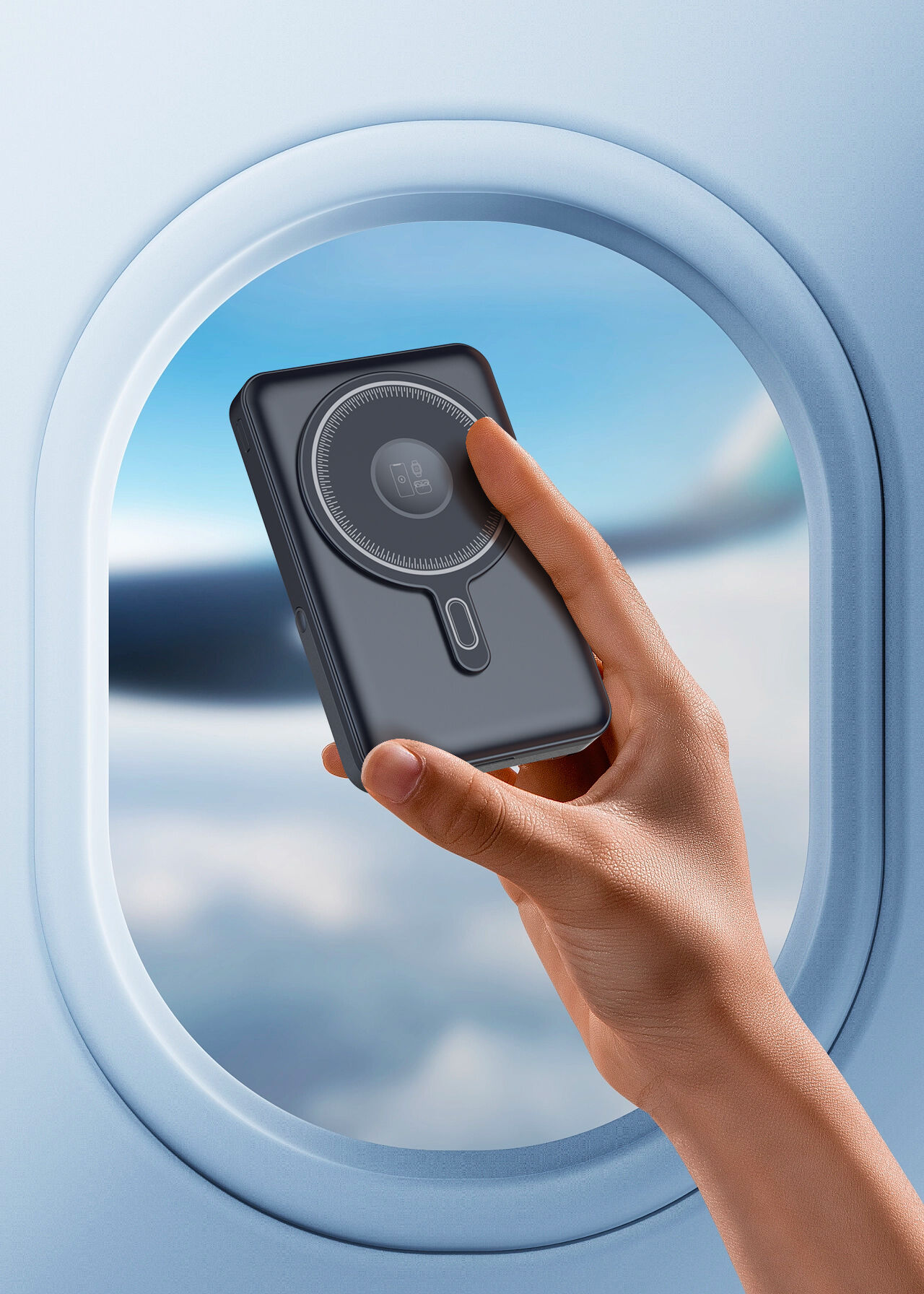 Built In Cable Wireless 10000mah Power Bank For Smart Watch Mobile ...