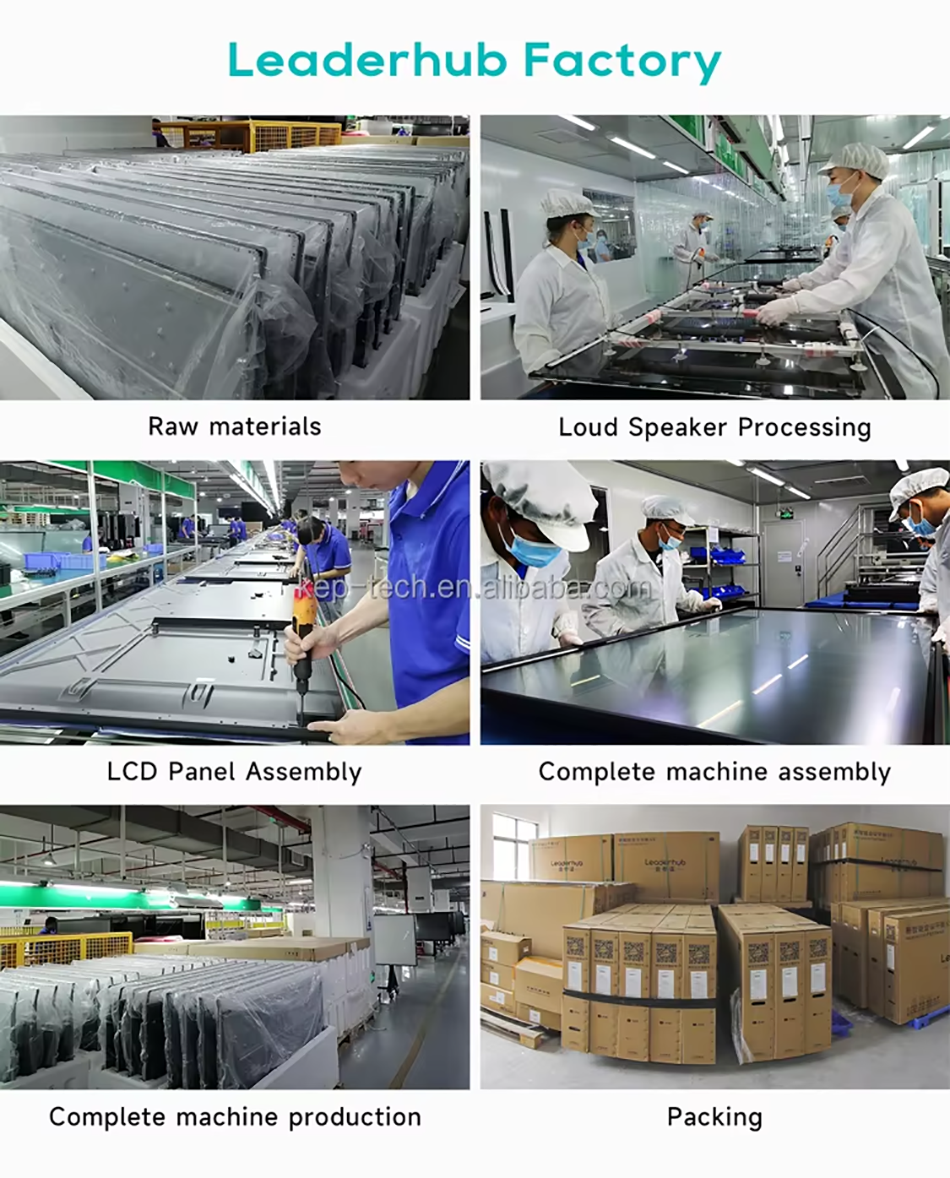 Leaderhub Innovative 75 Inch Touch Screen Smart Board With Multi-os Compatibility & Wireless ...