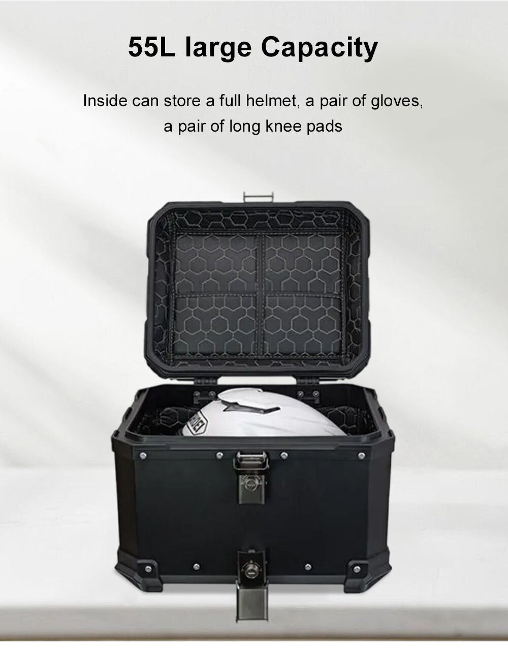 45l Motorcycle Accessories Ventilated Top Case Cheap Motorcycle Tail ...