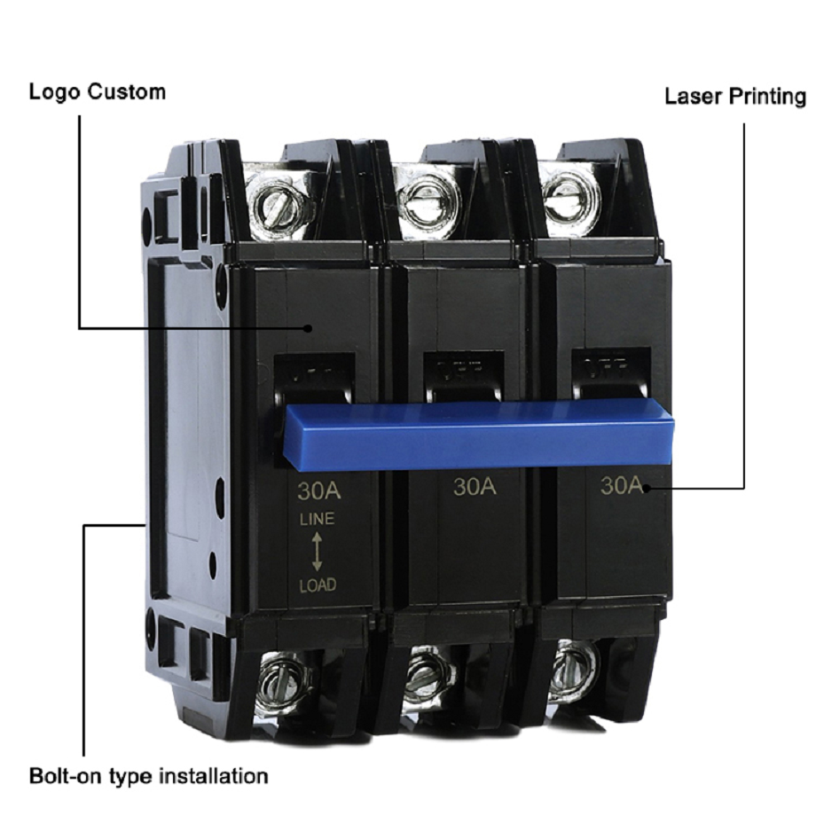 Bh Nema R3-certified 2 Pole 40a Bolt-on Mcb｜safety-compliant For ...