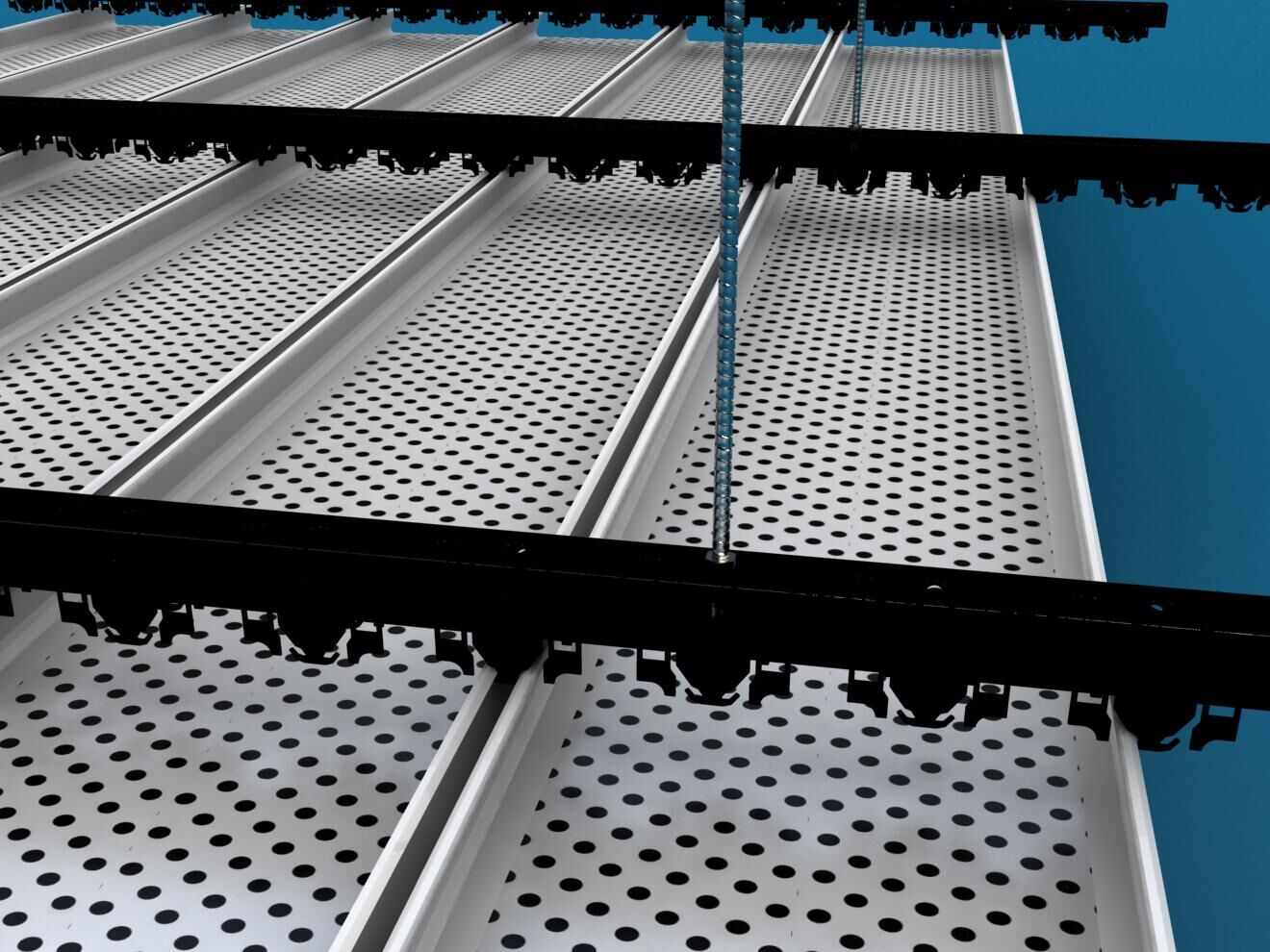 Aluminum S-strip Ceiling Wind Proof Ceiling For Gas Station - China ...