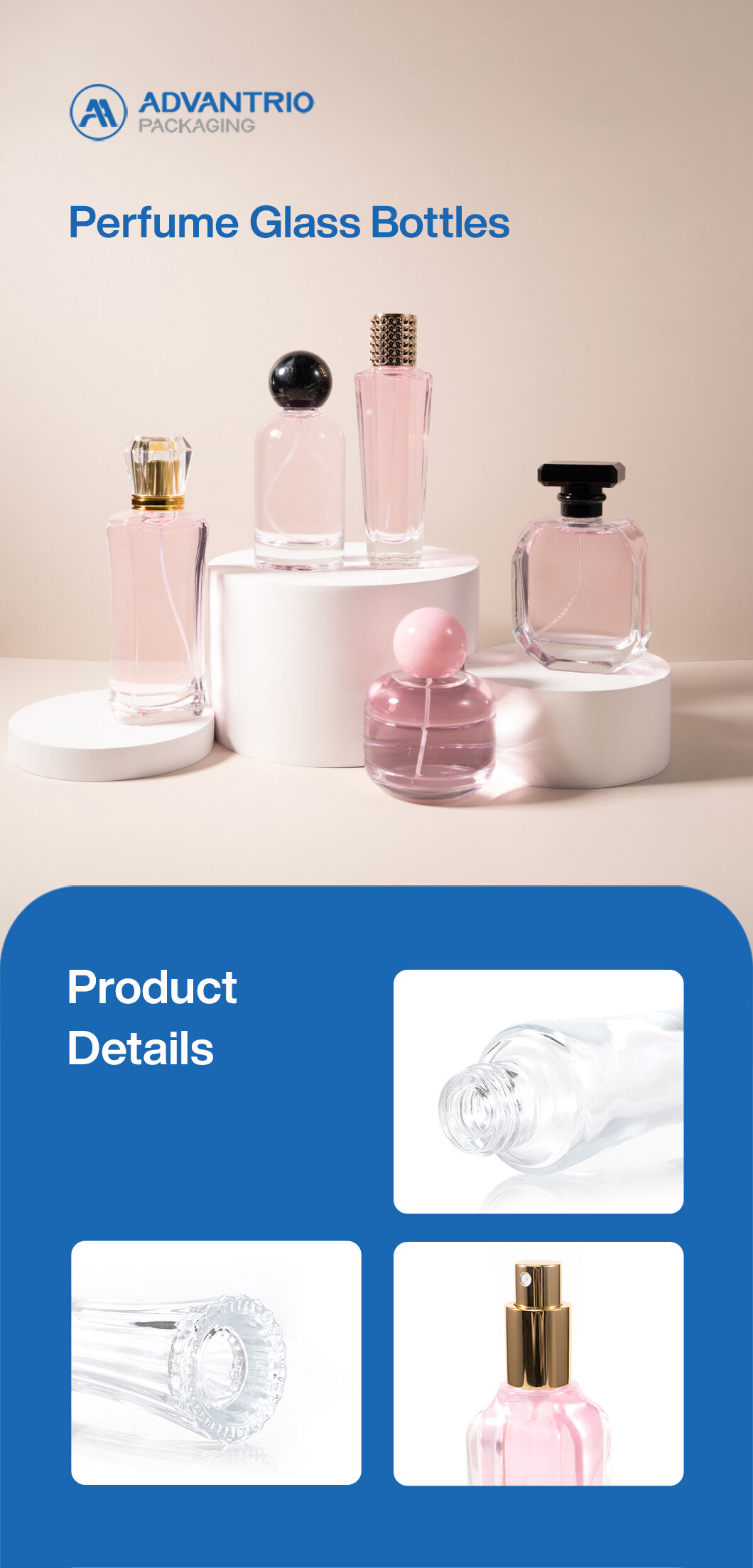 50ml Oem Custom Glass Perfume Bottles Empty Cosmetic Bottle Supplier G2306s0050, Perfume Bottle ...
