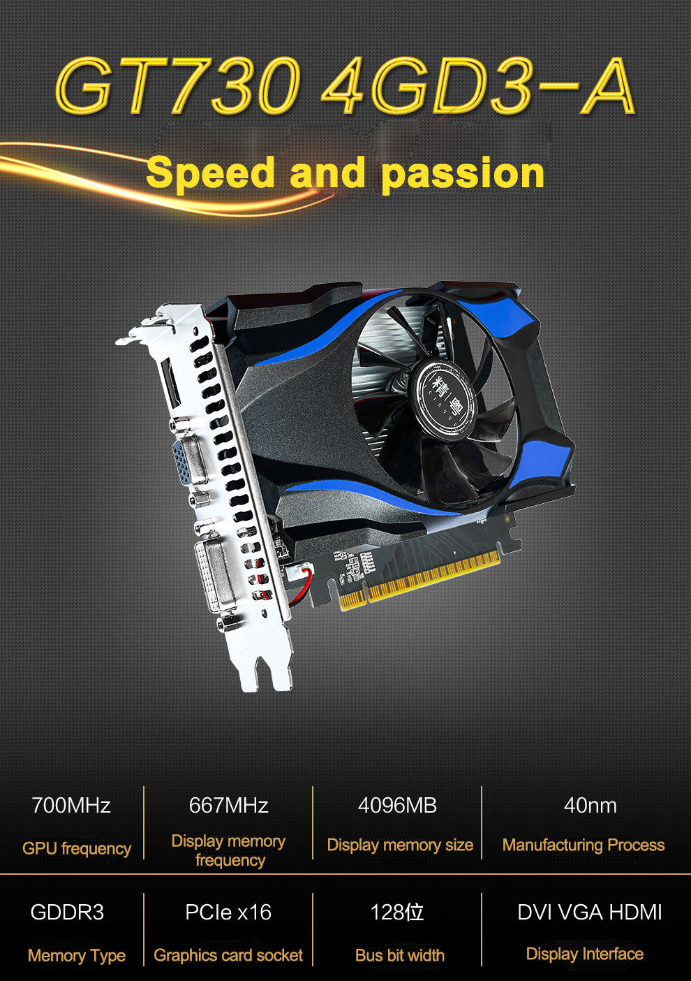 Bulk Buy China Wholesale Gt730 Gpu Graphic Card Jginyue Gddr5 4gb ...