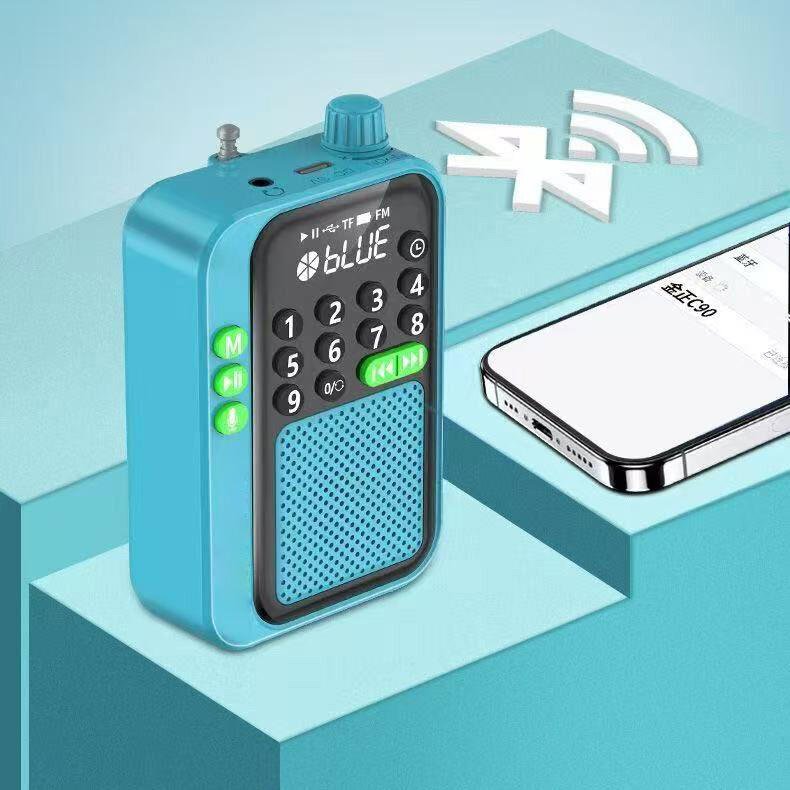 Rechargeable Portable Radio With 1200mah Battery, Bluetooth 5.0, And ...