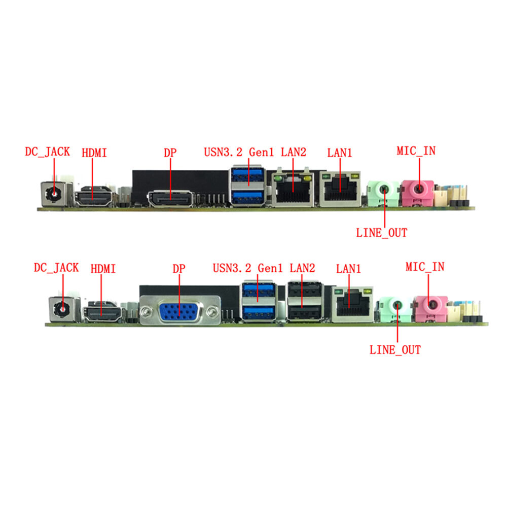 Itx For J6412/j6413/n6210/n6211 1/2 Rj45 Lan 1mini_pcie Vga 1h-dmi Ddr4 ...